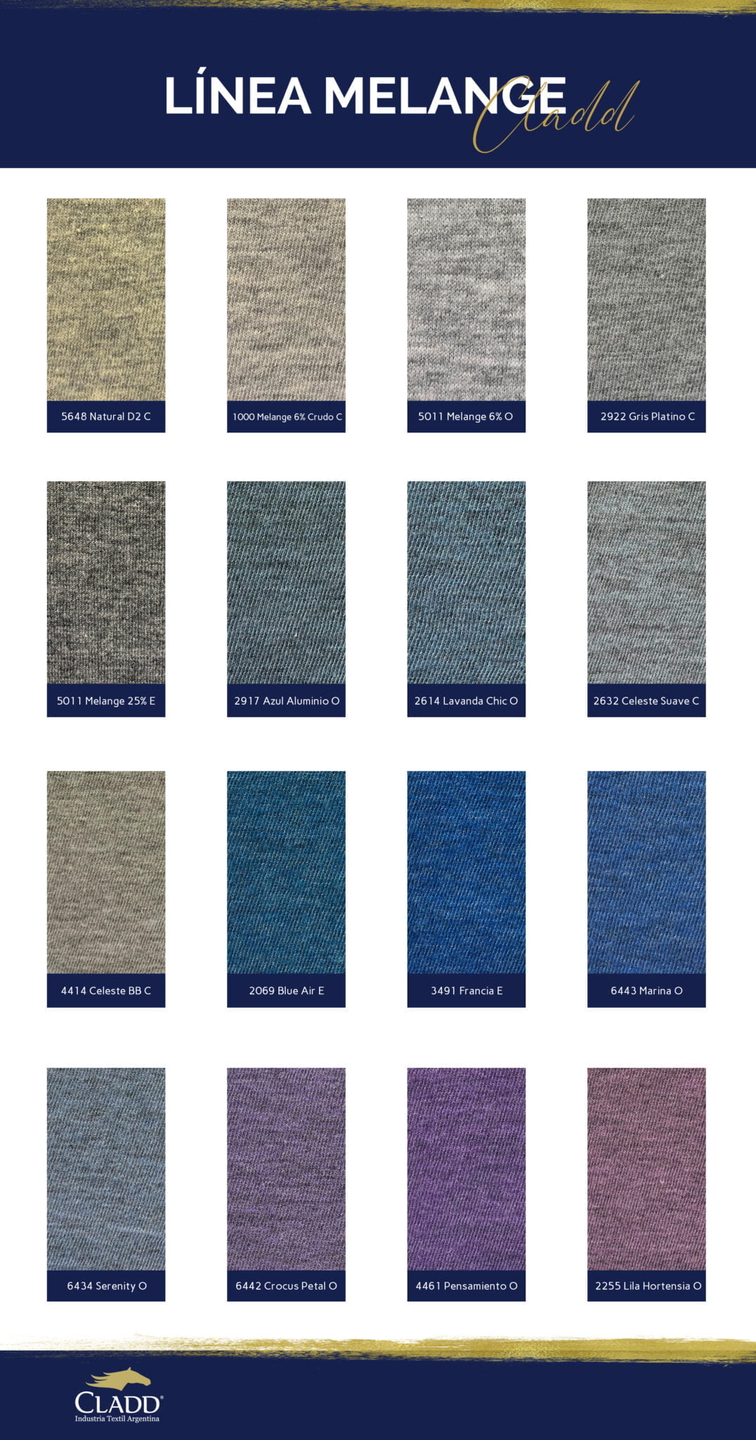 Cartas de colores temporada actual - CLADD | Fabrica de Telas